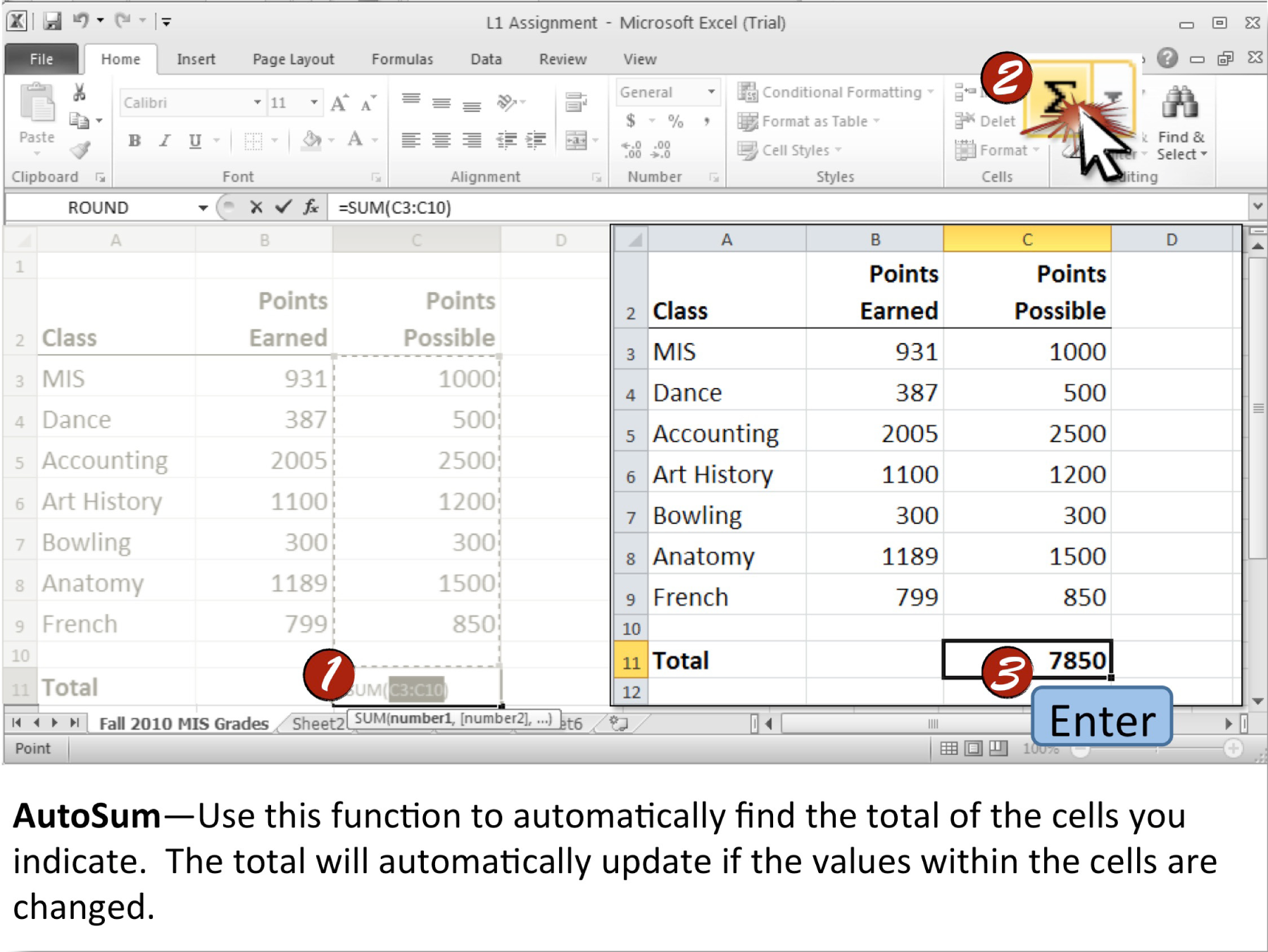Microsoft Excel Techniques