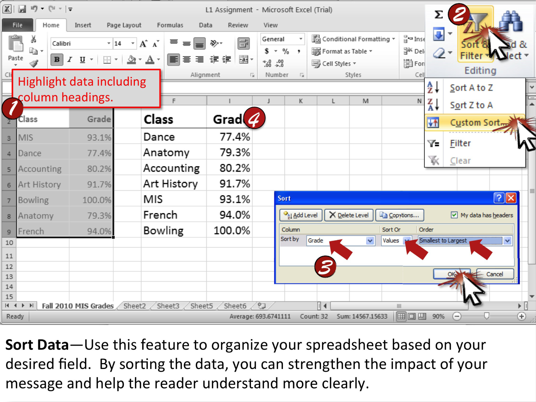 Microsoft Excel Techniques